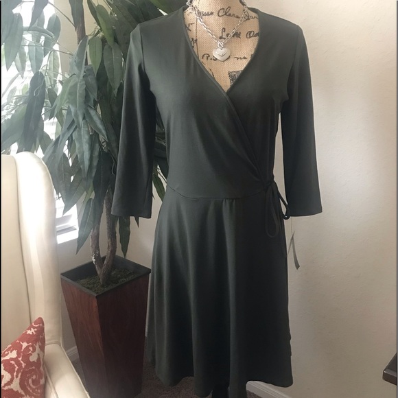 Iz Byer | Dresses | Iz Byer Beautiful Olive Green Dress | Poshmark